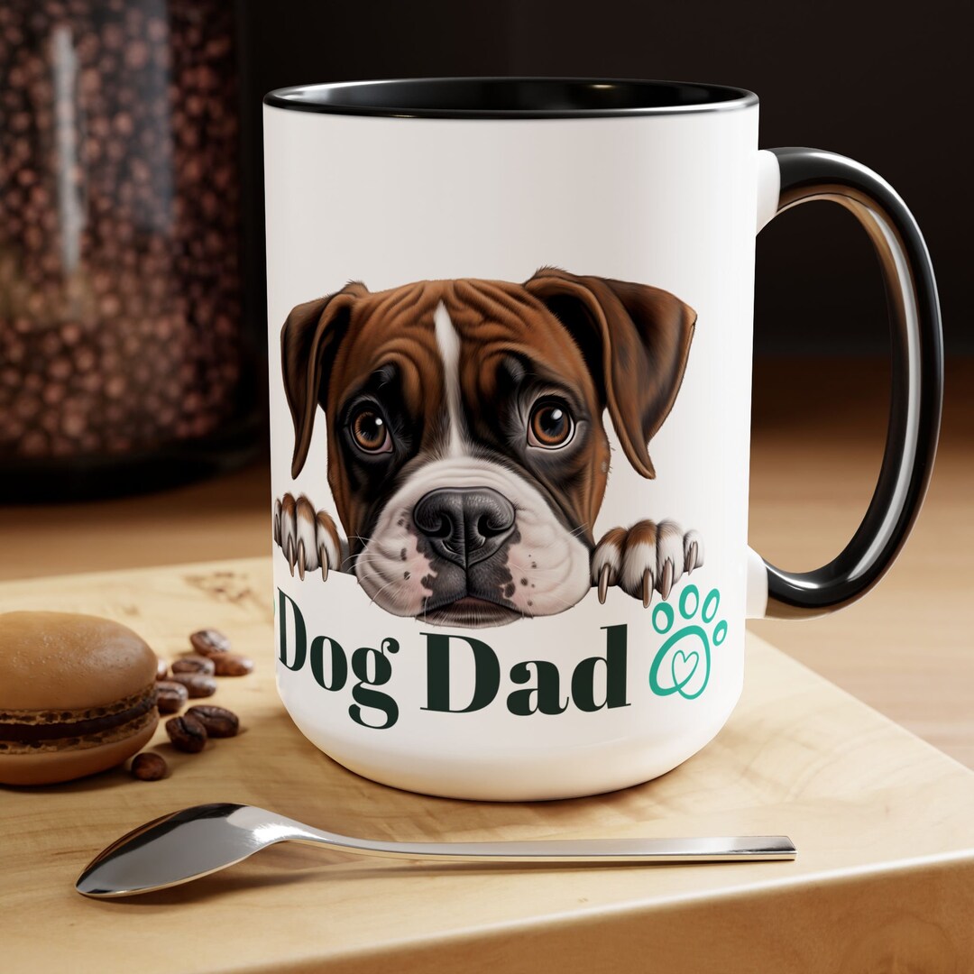 Boxer Dog Dad Mugs, 15oz - Etsy