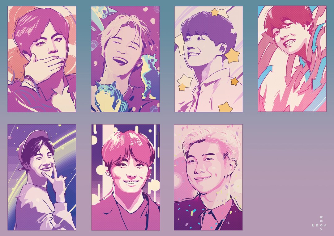BTS Poster/ Digital Download/ BTS Wall Art/ Printable - Etsy