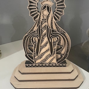 Virgin Mary Wood - Virgen Maria - Etsy