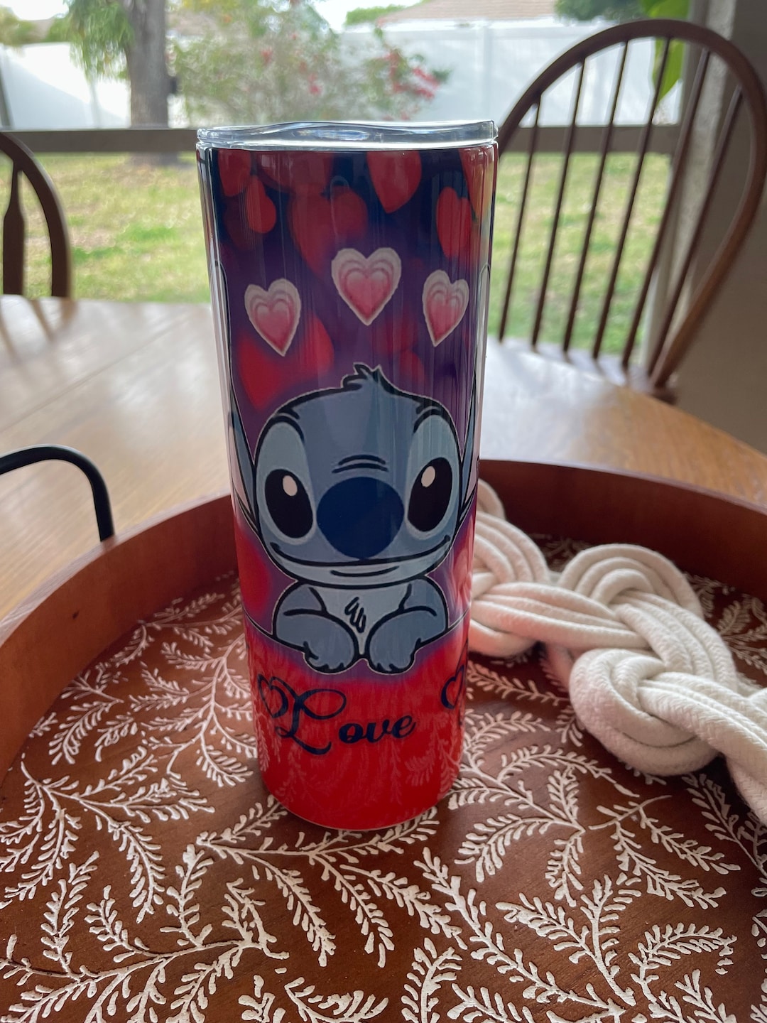 Stitch Tumbler 20 Oz / Stitch Cup / I Love You Stitch - Etsy