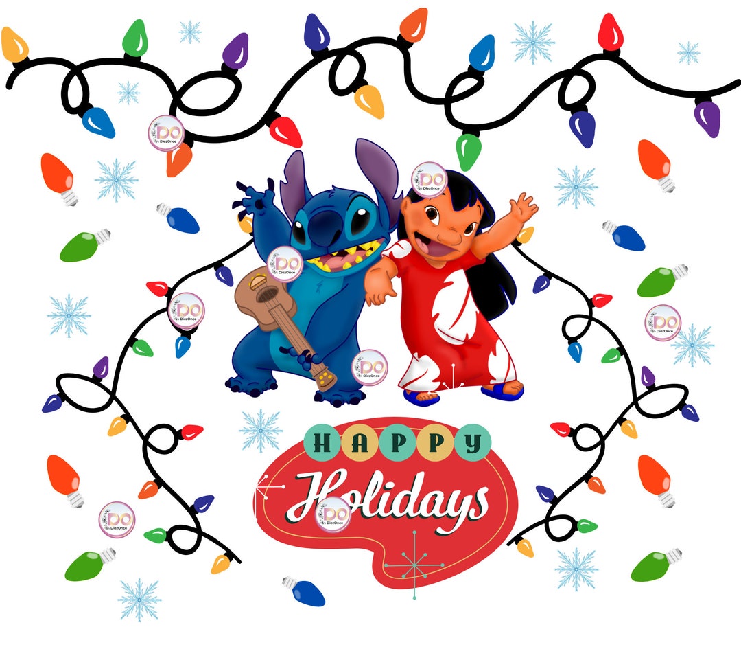 Stich Digital File for Sublimation 20 Oz / Stich Holidays File PNG Jpg ...