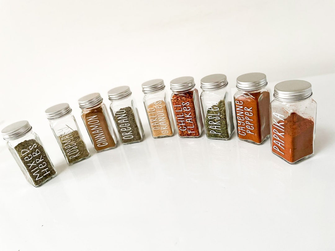Water Resistant Vinyl Spice Jar Labels: Pantry Organization - Etsy