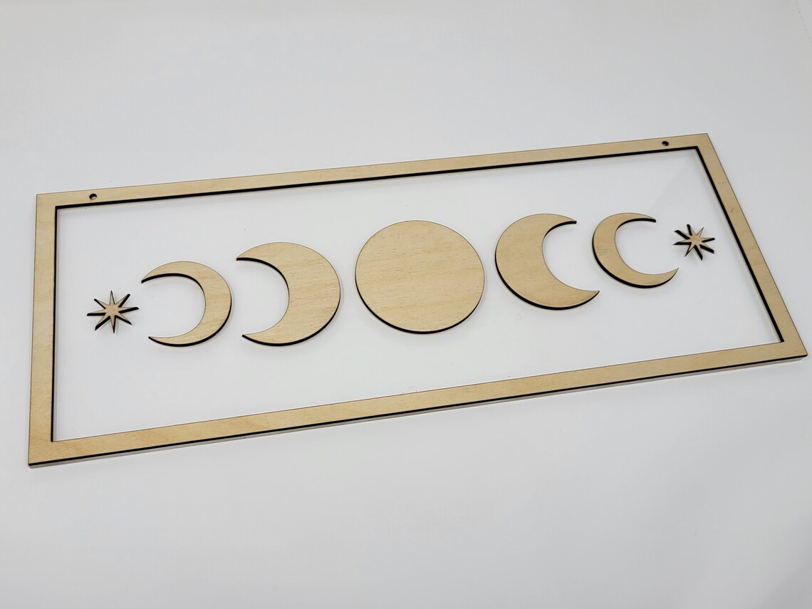 Moon Phases Wall Decor Moon Cycles Home Decor - Etsy