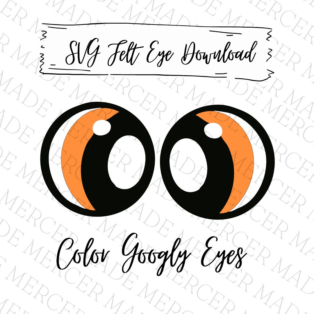 Color Googly Eyes Felt Download / Amigurumi/ Felt Eyes/ Digital ...