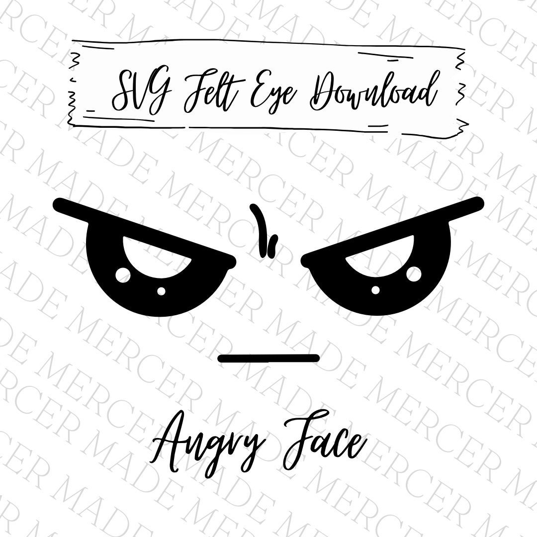 Angry Face Felt Download / Amigurumi/ Felt Eyes/ Digital Download - Etsy
