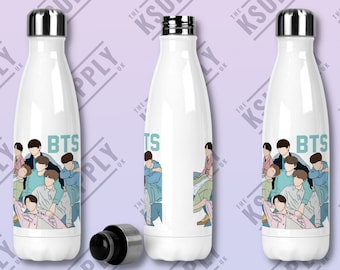 Bts Water Bottle - Etsy UK