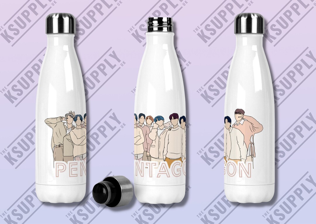 Pentagon Kpop Stainless Steel Water Bottle, Kpop Merch, Kpop Gift Ideas ...