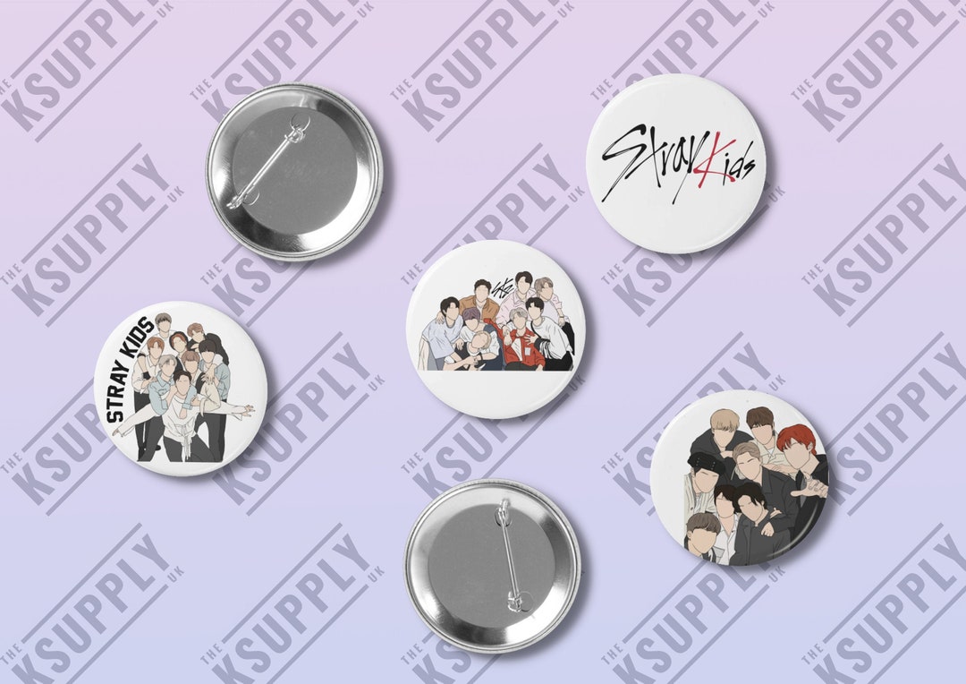 SKZ High Quality Badge Pack, KPOP, Felix, Bangchan, Hyunjin, Han, Stray ...