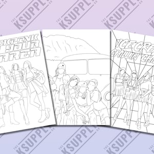 Digital Download BLACKPINK A4 COLOURING BOOK, Kpop, High Quality A4 ...