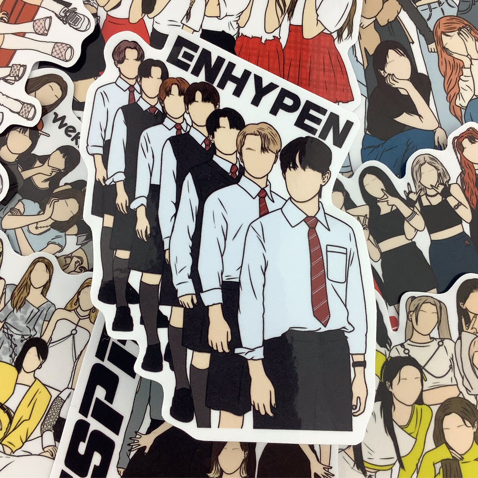 ENHYPEN High Quality Stickers KPOP Heeseung Jay Jake - Etsy
