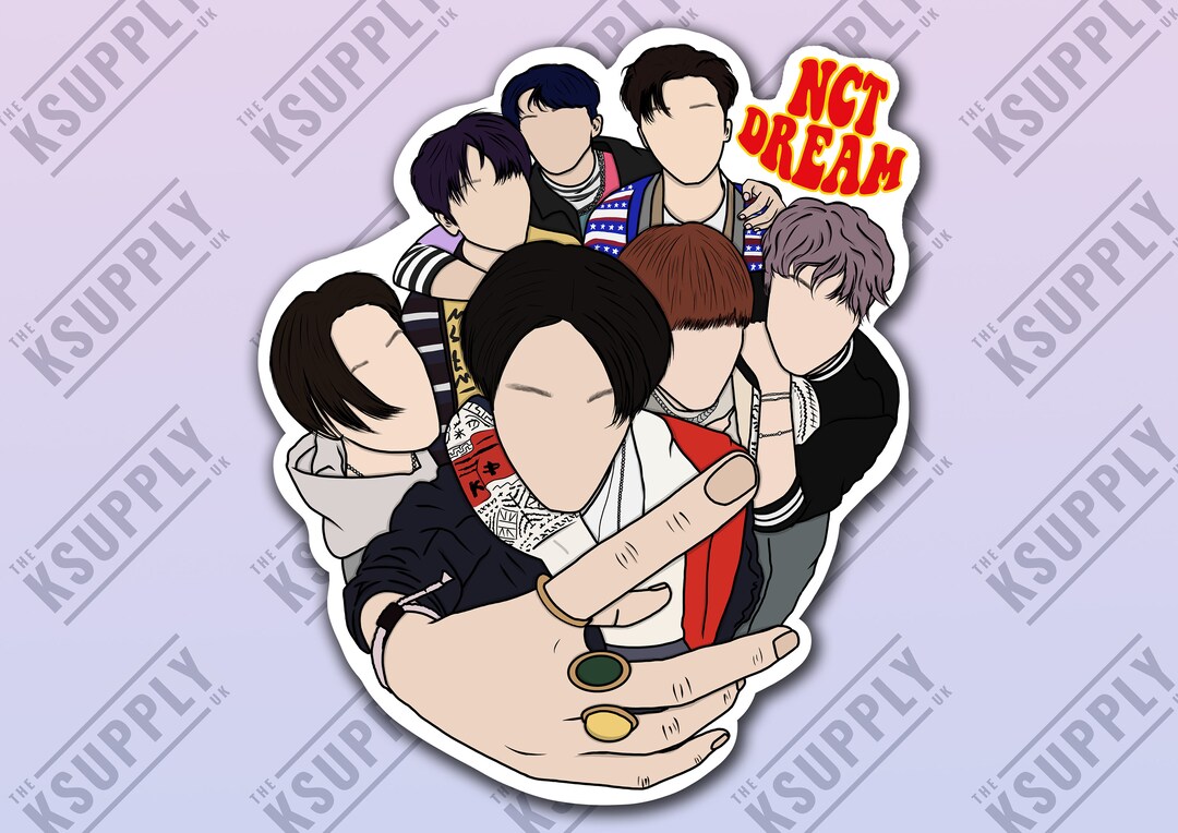 NCT DREAM High Quality Stickers, KPOP, Mark, Renjun, Jeno, Haechan ...