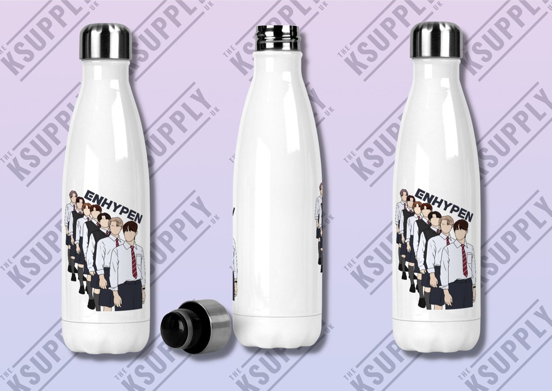 ENHYPEN Kpop Stainless Steel Water Bottle, Kpop Merch, Kpop Gift Ideas ...