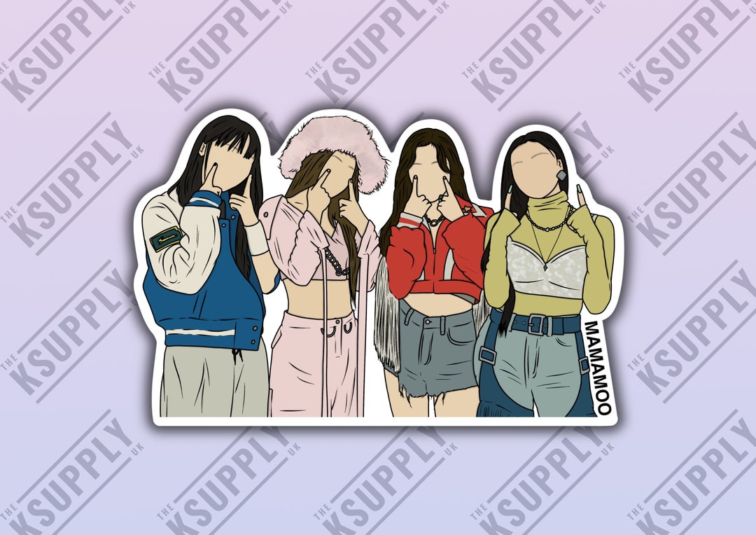 MAMAMOO High Quality Stickers, KPOP, Solar, Moonbyul, Wheein, Hwasa ...
