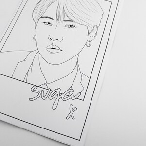 BTS A4 COLOURING BOOK, Kpop, Bts, Art, High Quality A4 Colouring Book ...