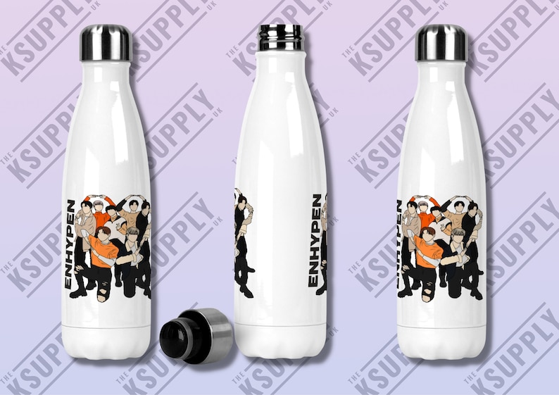 ENHYPEN Kpop Stainless Steel Water Bottle, Kpop Merch, Kpop Gift Ideas ...