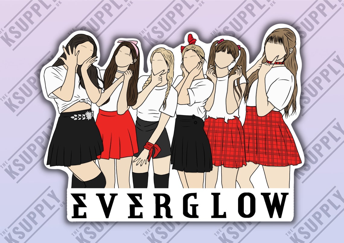 Everglow High Quality Stickers KPOP Aisha Yiren Mia Onda - Etsy