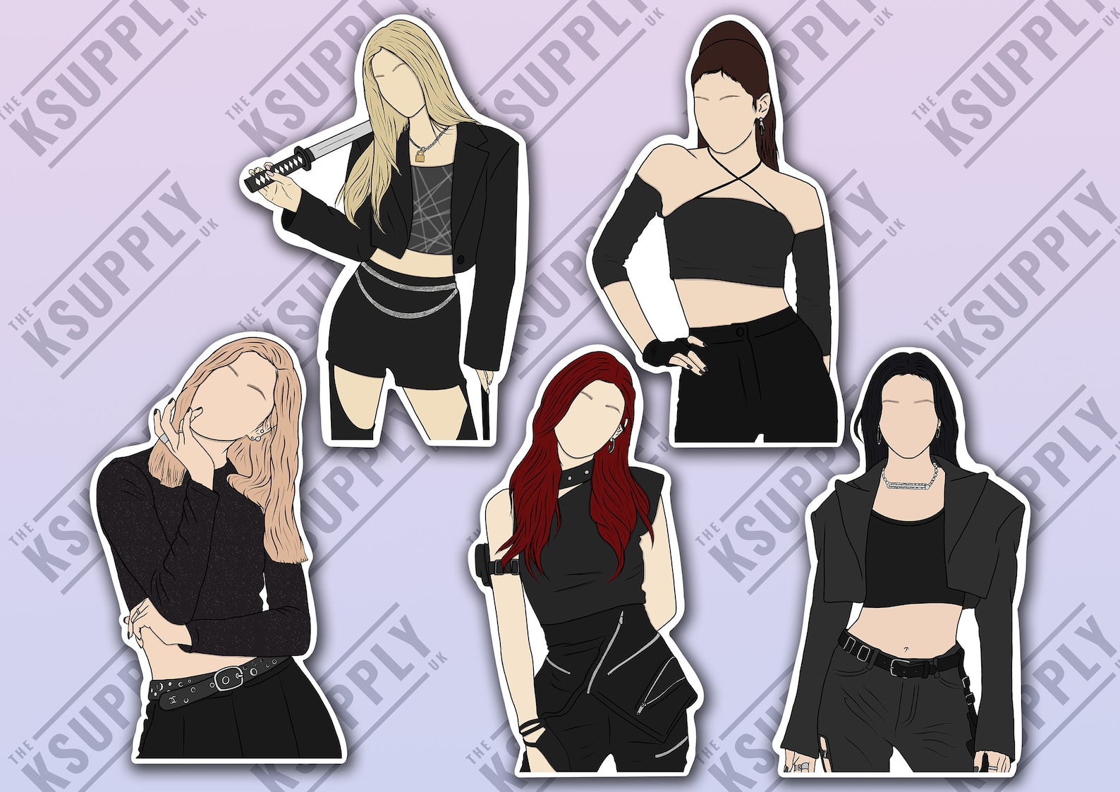 ITZY High Quality Stickers KPOP Yeji Ryujin Lia | Etsy
