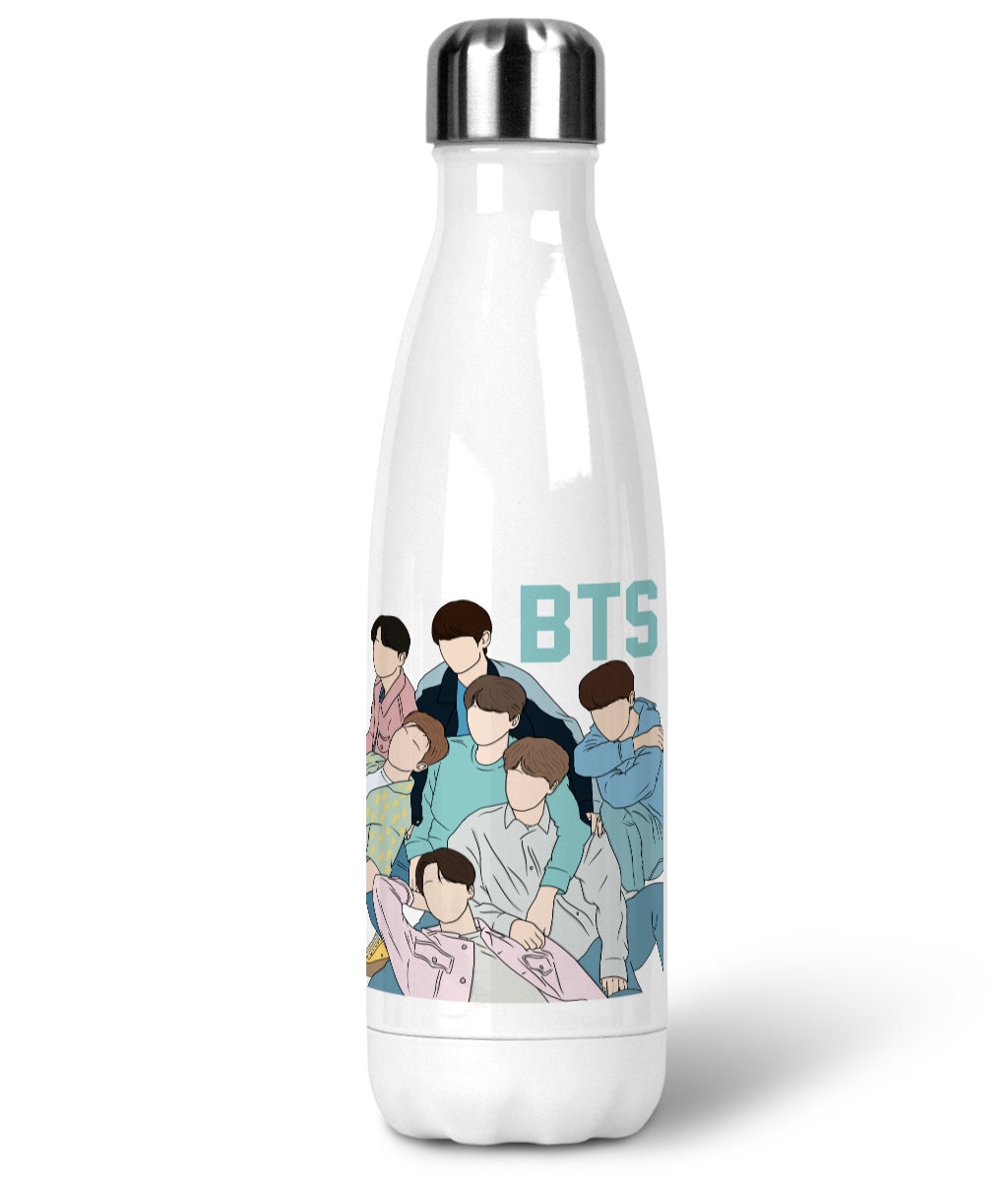 BTS Kpop Stainless Steel Water Bottle, Kpop Merch, Kpop Gift Ideas ...