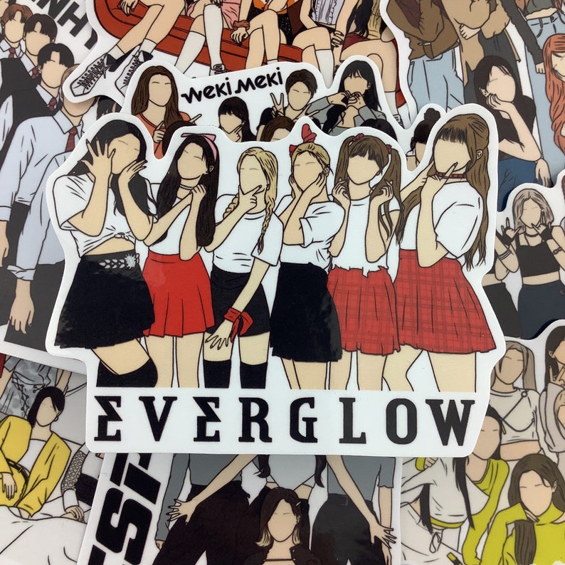 Everglow High Quality Stickers KPOP Aisha Yiren Mia Onda - Etsy