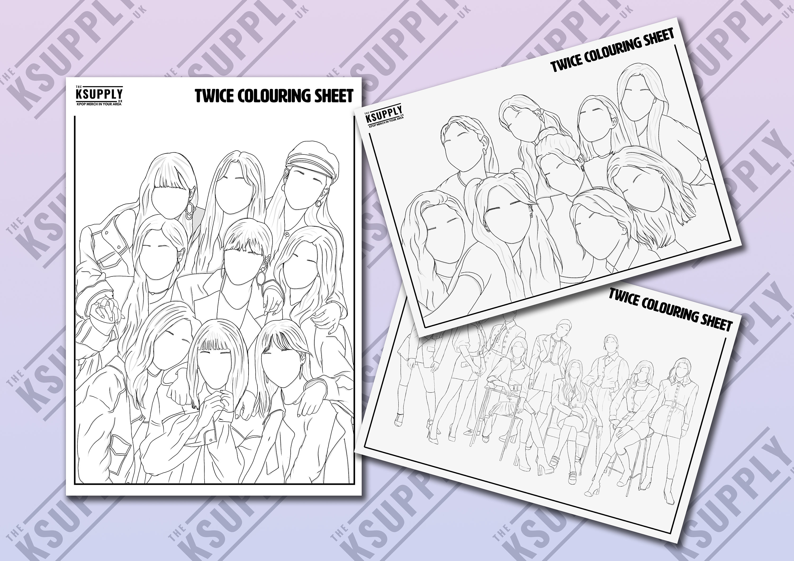 TWICE KPOP Hojas para colorear Descarga digital imprimible - Etsy México
