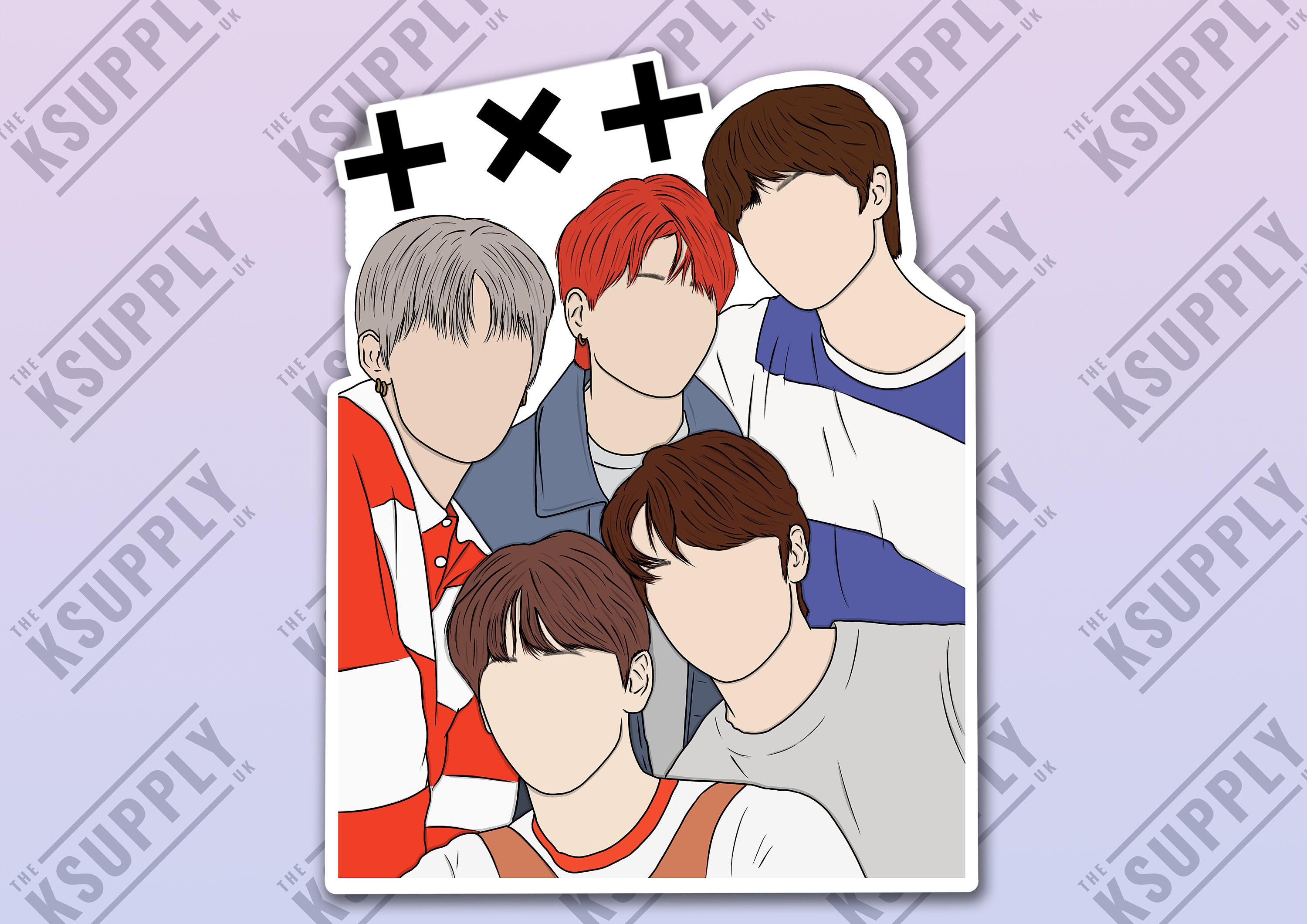 TXT High Quality Stickers KPOP TomorrowTogether Soobin | Etsy