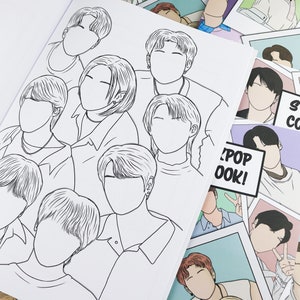 STRAYKIDS A4 COLOURING BOOK Kpop Skz Art High Quality A4 | Etsy UK