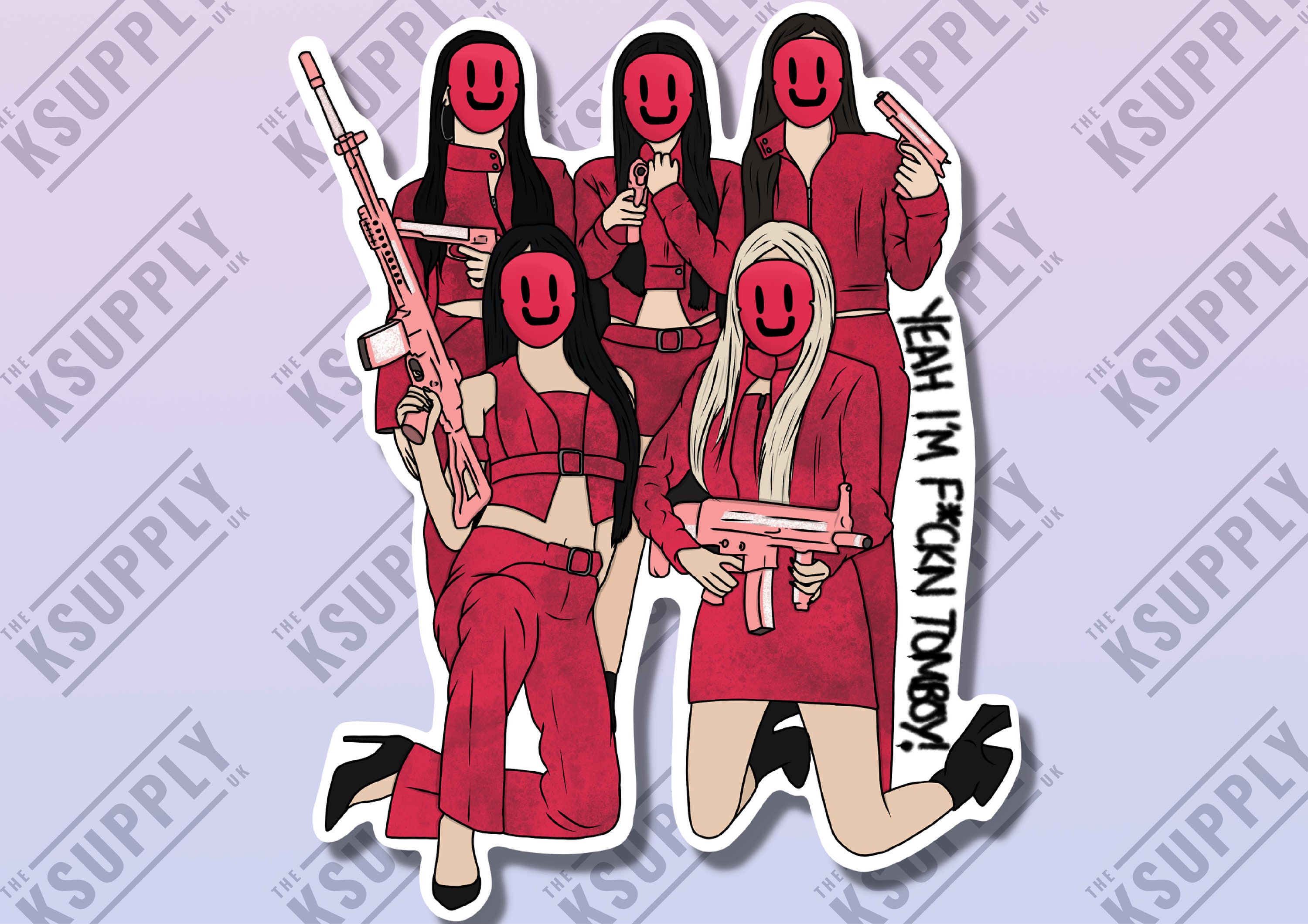 G-IDLE TOMBOY Pegatinas de alta calidad KPOP Soyeon Miyeon - Etsy México