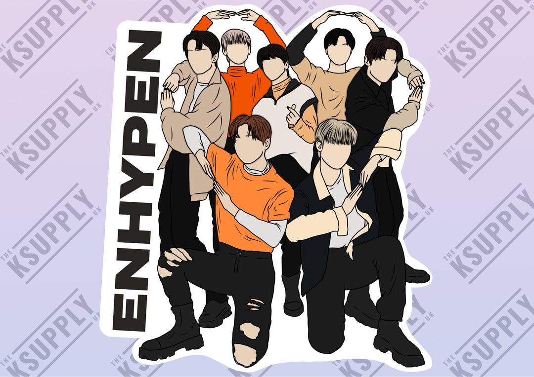 ENHYPEN High Quality Stickers, KPOP, Heeseung, Jay, Jake, Sunoo ...