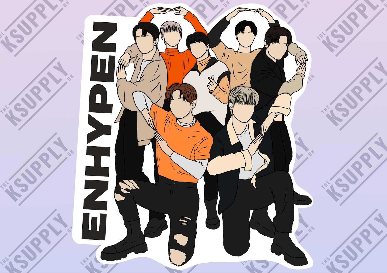 ENHYPEN High Quality Stickers KPOP Heeseung Jay Jake - Etsy