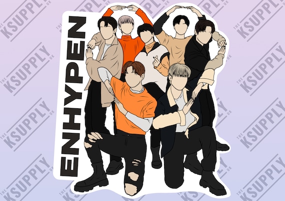 ENHYPEN High Quality Stickers KPOP Heeseung Jay Jake - Etsy