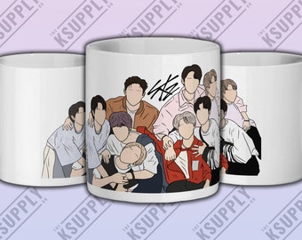 SEVENTEEN Kpop Ceramic Mug 11oz Funny Mug Design, Kpop Merch, Kpop Gift ...