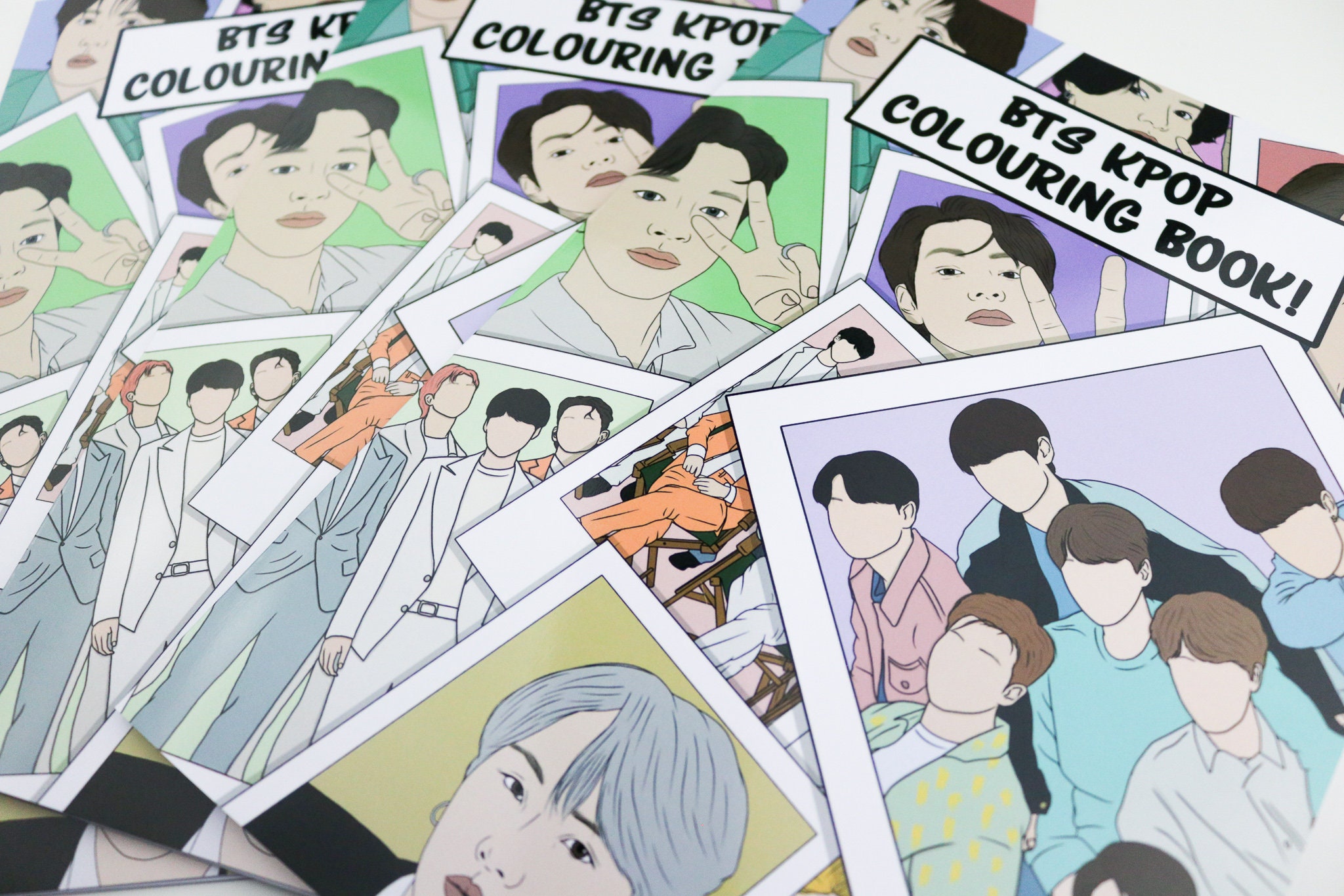 BTS A4 COLOURING BOOK Kpop Bts Art High Quality A4 - Etsy UK