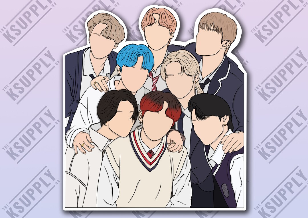 ATEEZ High Quality Kpop Stickers, Hongjoong, Seonghwa, Yunho, Yeosang ...