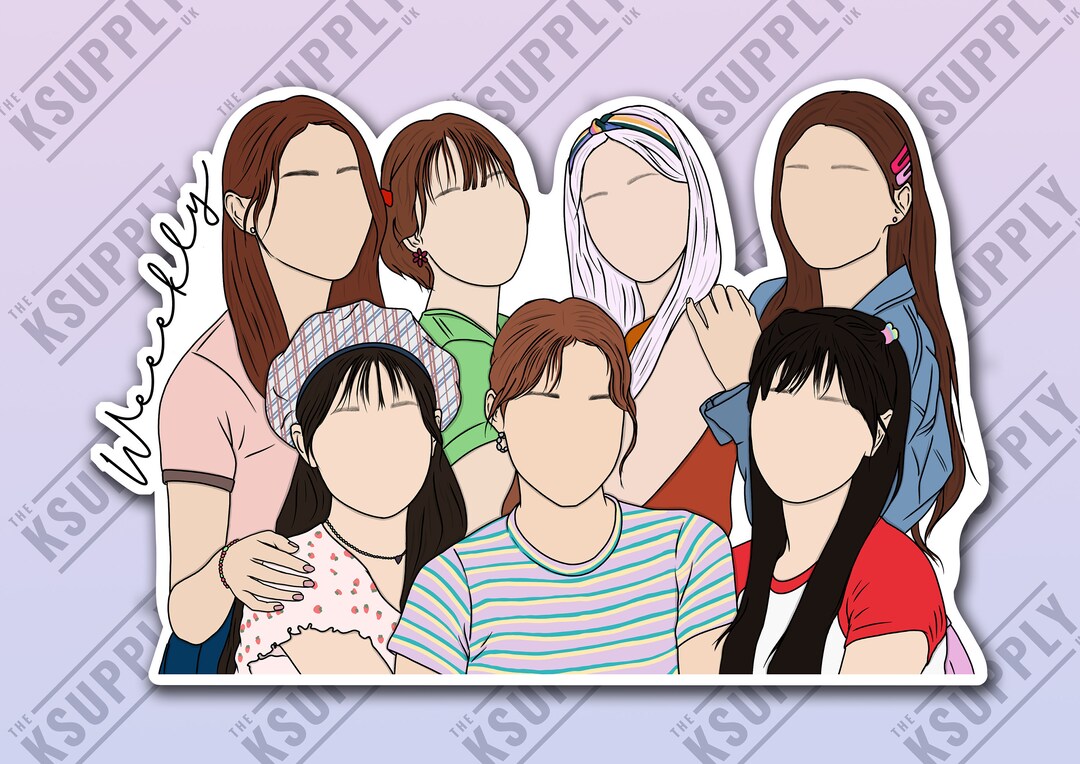 Weeekly High Quality Stickers, KPOP, Soojin, Jiyoon, Monday, Soeun ...