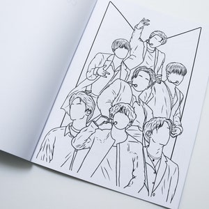 KPOP A4 COLOURING BOOK Vol 2, High Quality A4 Colouring Book, All Age ...