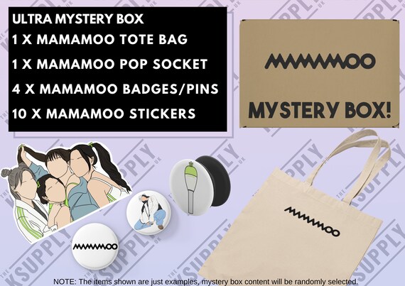 Kpop Merch MAMAMOO 7th Anniversary Goods Pack 2 Pins and 5 Stickers ...