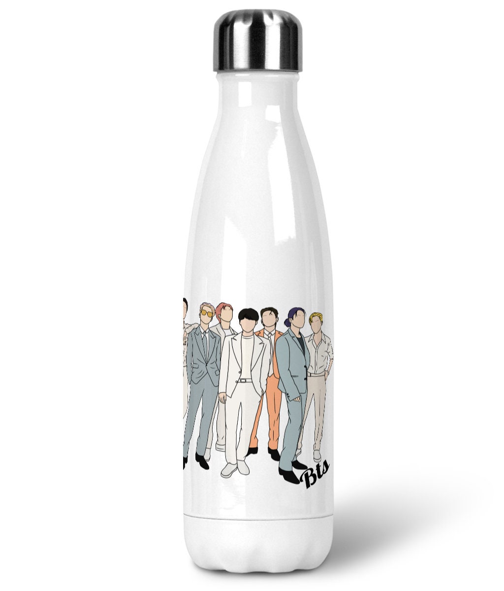 BTS BUTTER Kpop Stainless Steel Water Bottle, Kpop Merch, Kpop Gift ...