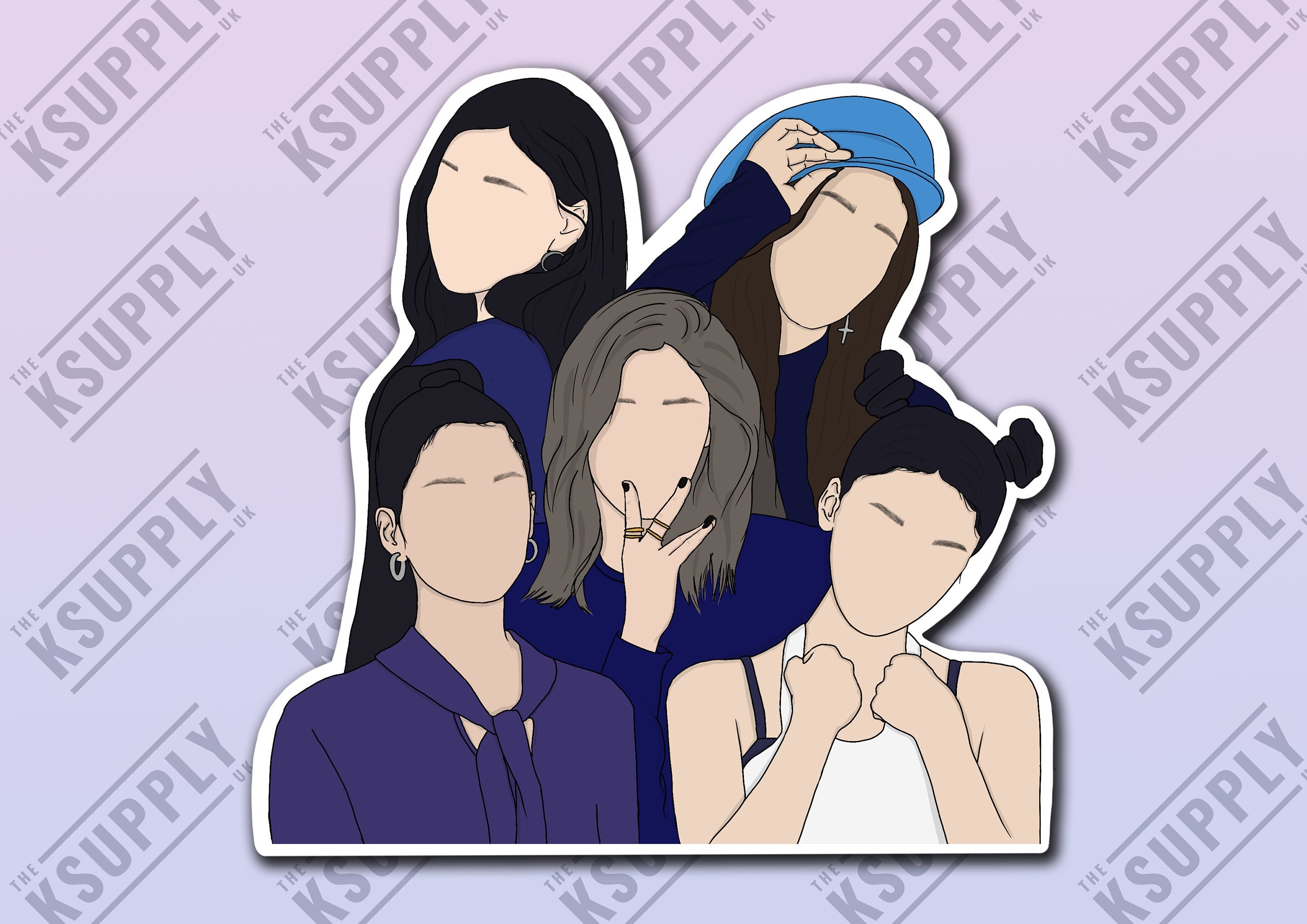 ITZY High Quality Stickers KPOP Yeji Ryujin Lia | Etsy