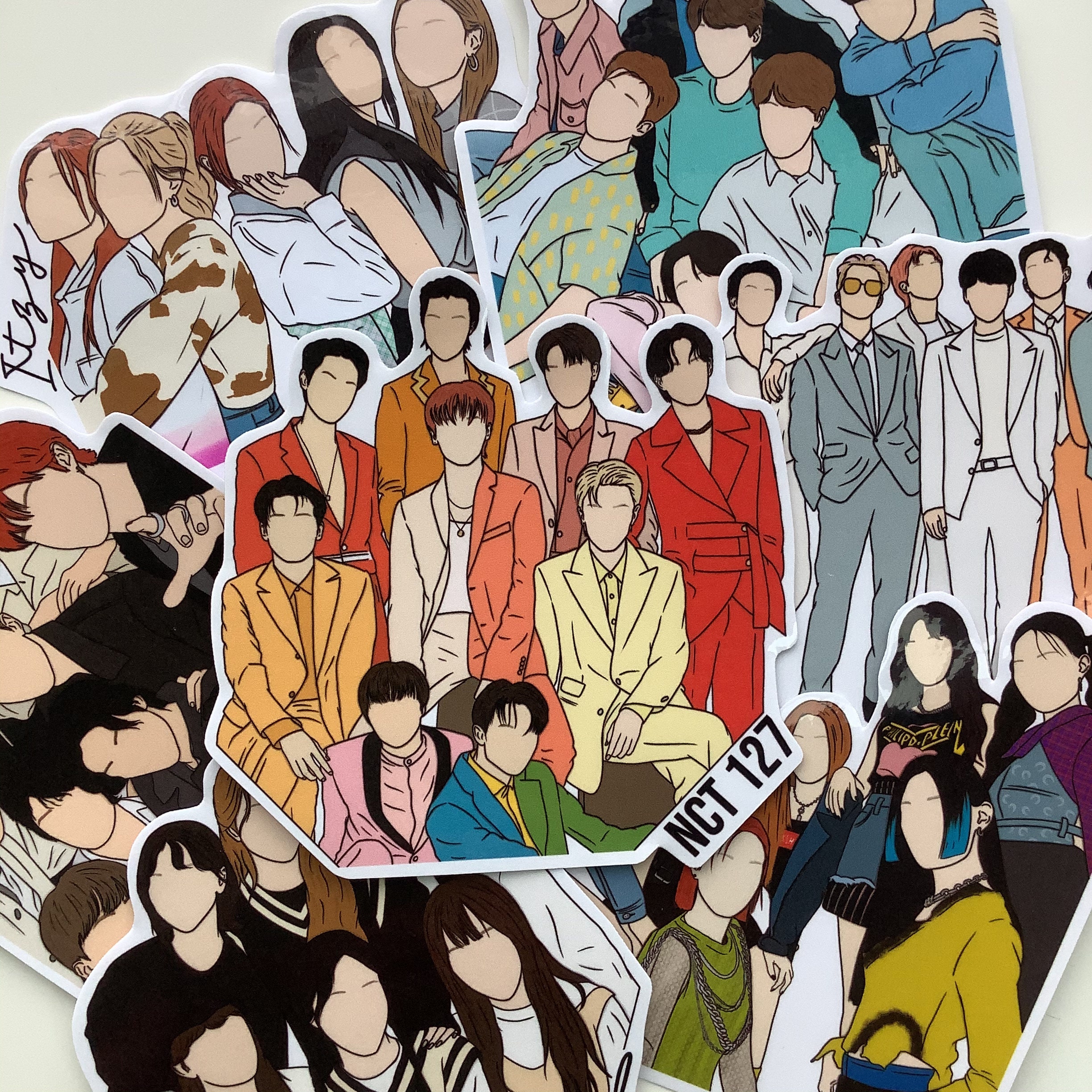 NCT 127 High Quality Stickers KPOP Johnny Mark Lee - Etsy
