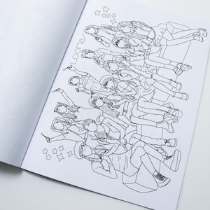 KPOP A4 COLOURING BOOK Vol 2, High Quality A4 Colouring Book, All Age ...