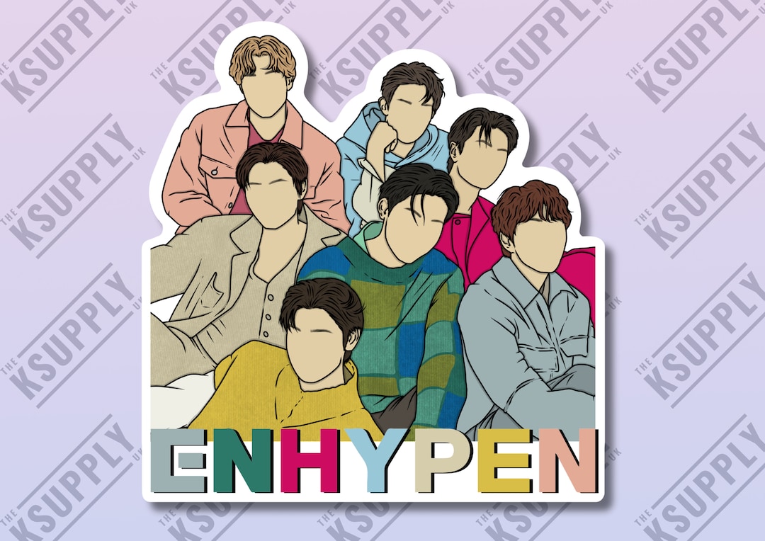 ENHYPEN High Quality Stickers, KPOP, Heeseung, Jay, Jake, Sunoo ...