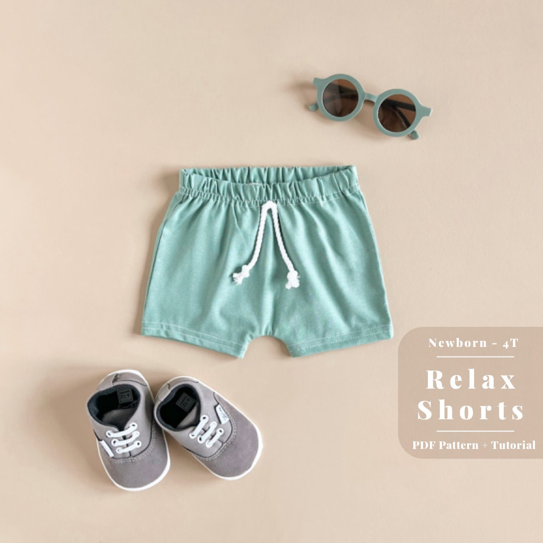 Easy Shorts Sewing Pattern, Baby Shorts Pattern, Baby Shorts Sewing ...