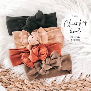 Bow Headband PDF Sewing Pattern, Bow Headband Pattern and Tutorial ...