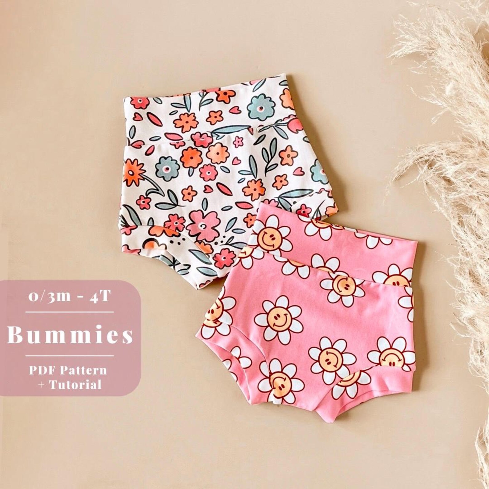 Bummie Shorts Pdf Sewing Pattern, Bummies Sewing Pattern, Baby Bummies ...