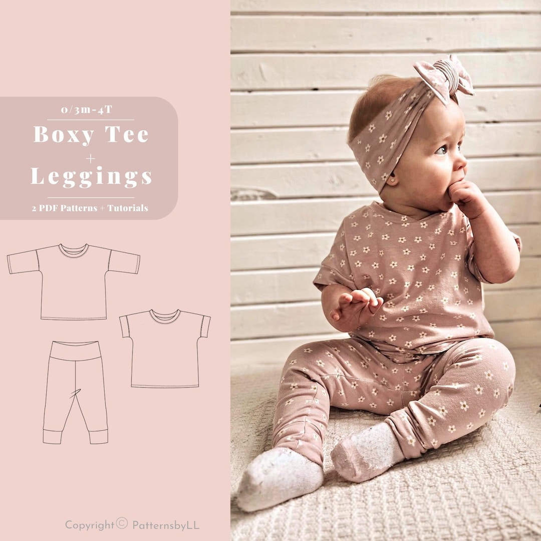Easy Baby Legging Sewing Pattern, Baby and Kids Legging Pattern, Baby ...
