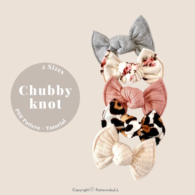 Baby Bow Sewing Pattern Baby Hair Bow Pattern 2 Sizes PDF - Etsy