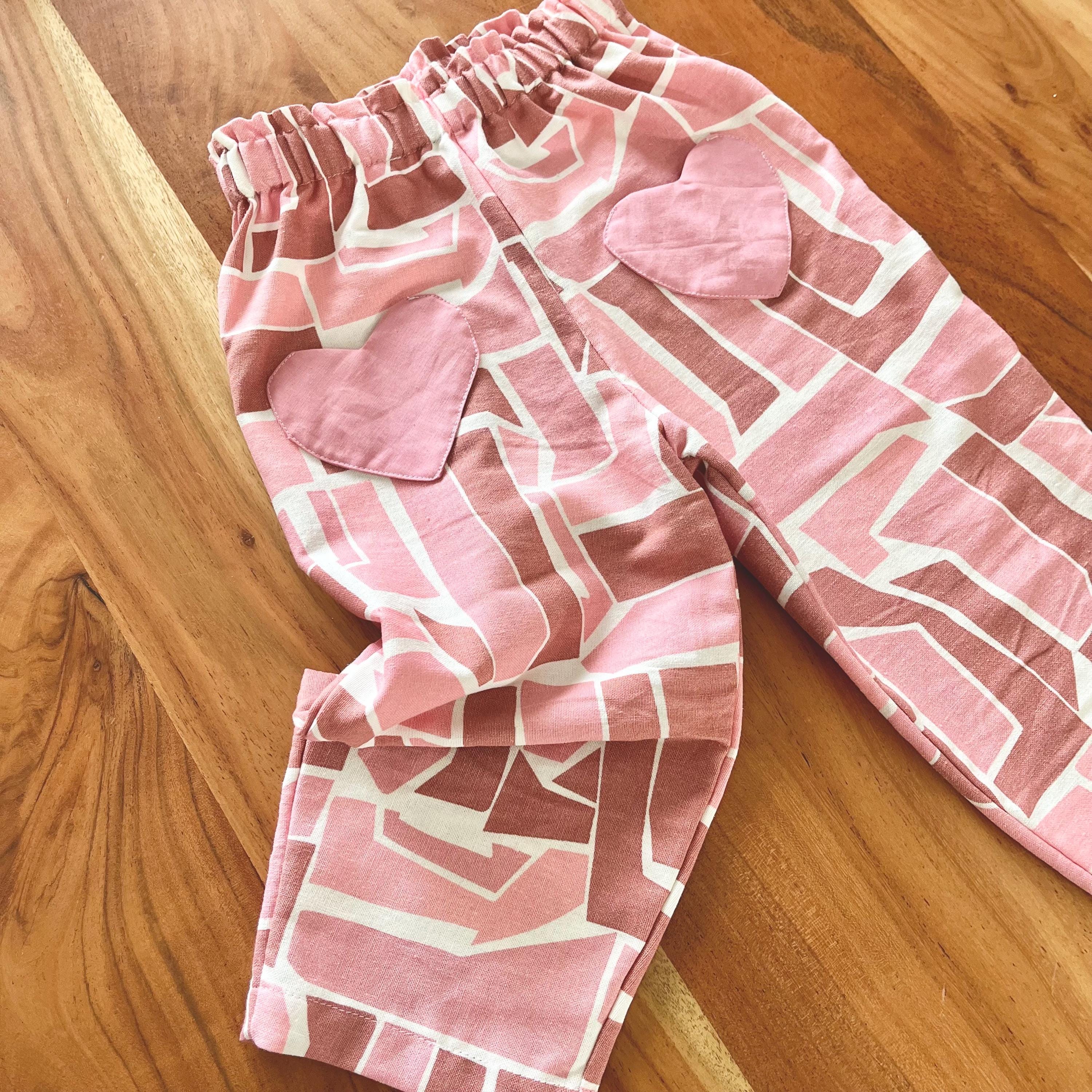 Girls Everyday Essential Pants Sewing Pattern, High-waisted Girls Pants ...