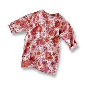 Kids Sweatshirt Dress Pattern , Girls Oversize Sweatshirt Dress Pattern ...