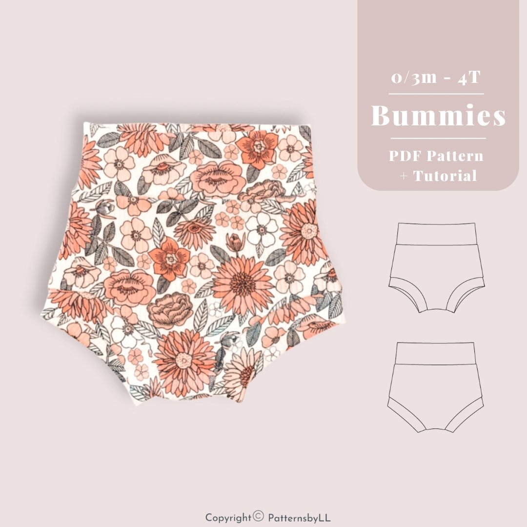 Baby Bummies Pattern Pdf, Bummies Sewing Pattern, Baby Bummies Pattern ...