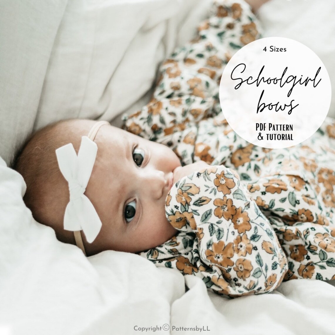 Easy Baby Bow Sewing Pattern Baby Bow PDF Sewing Pattern - Etsy